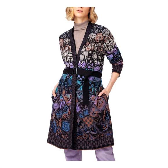 IVKO | Sweaters | New Ivko Trencar Coatigan In Multi | Poshmark
